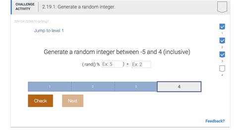 Solved Challenge Activity 2191 Generate A Random Integer