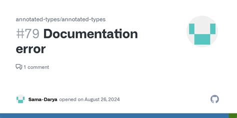Documentation Error · Issue 79 · Annotated Typesannotated Types · Github
