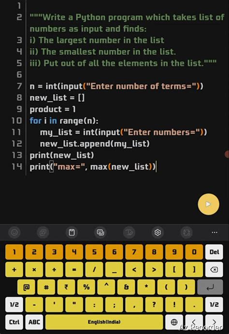 Python Program To Create A User Input List And Find The Largest