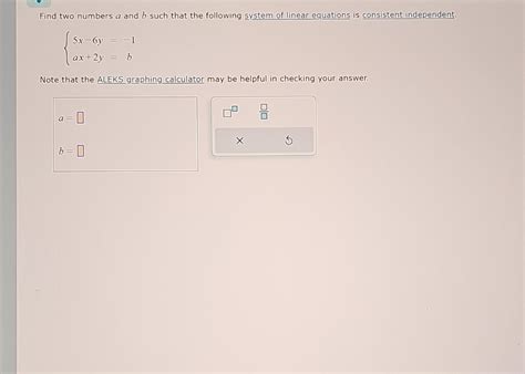 Solved Find Two Numbers A And B Such That The Following Chegg Com