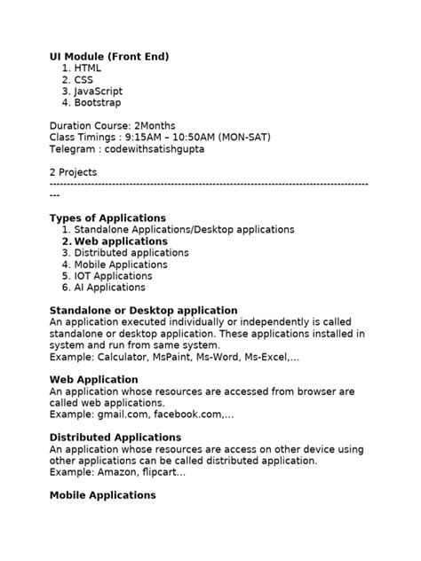 ui module complete notes pdf world wide web internet and web