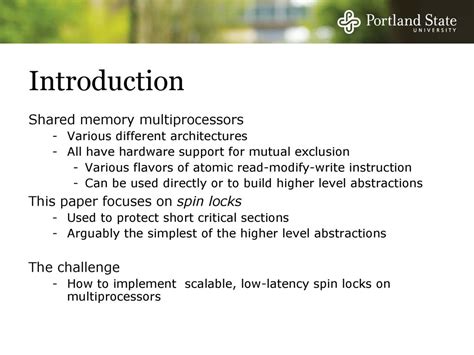 cs510 concurrent systems jonathan walpole ppt download