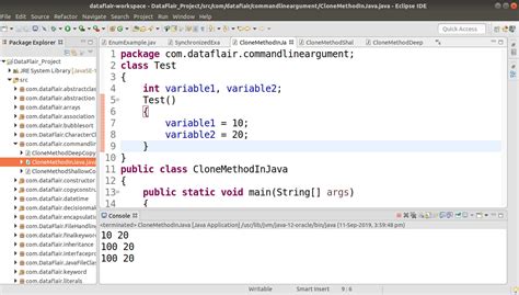 Command Line Arguments In Java Clone Method In Java Dataflair