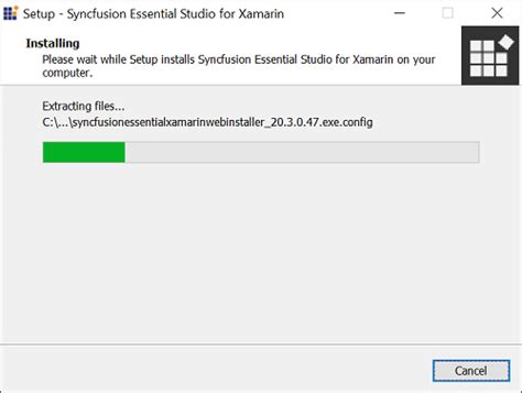 Installing Syncfusion Xamarinandroid Web Installer Syncfusion