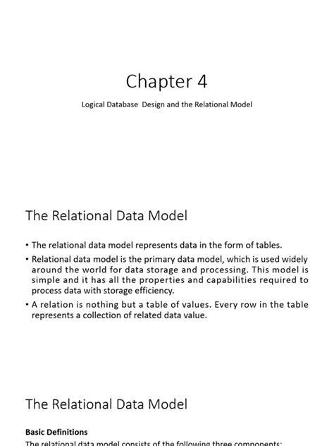 lecture 11 pdf relational model relational database