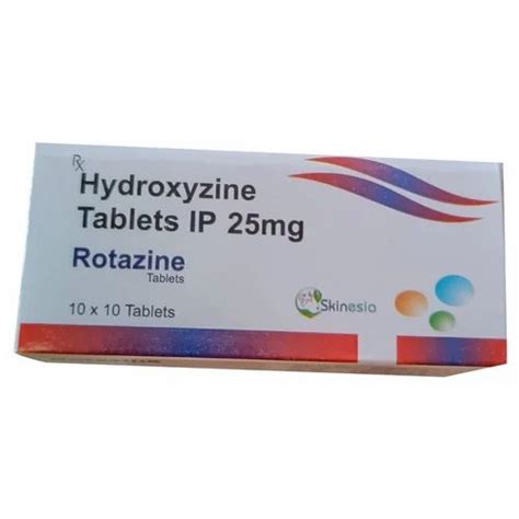 25mg Hydroxyzine Tablets Ip Packaging Type Box At ₹ 150box In Sri