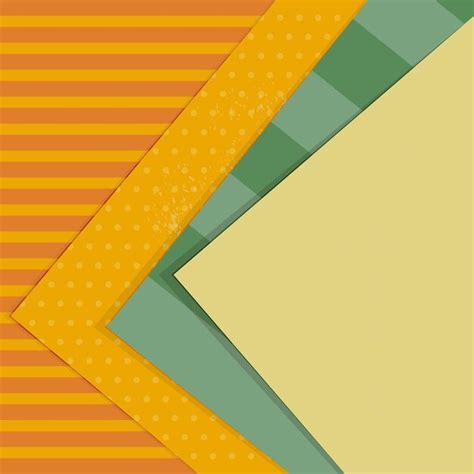 컬러 종이 복고풍 배경 벡터 일러스트 레이 션 프리미엄 벡터