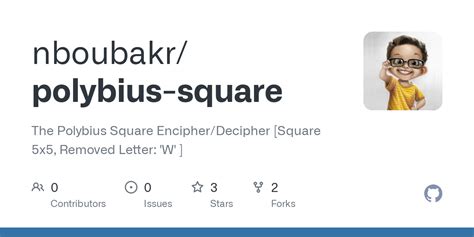 GitHub Nboubakr Polybius Square The Polybius Square Encipher Decipher Square X Removed