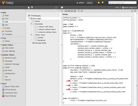 Typo3 Fluid Update Typoscript To Select Templates In Backend