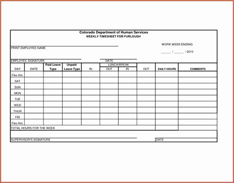 Quickbooks Timesheet Template
