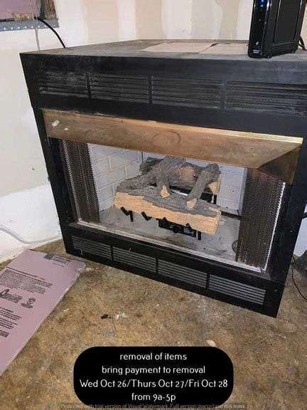 Propane Fireplace Insert Ek Auctioneers Llc