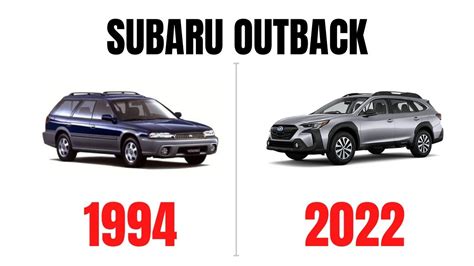Subaru Outback Evolution 1994 2022 All Generation Youtube