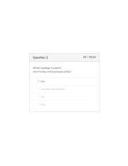 Csci Mod Quiz Question Png Question Pts Which Typology Is Used In Most Homes And