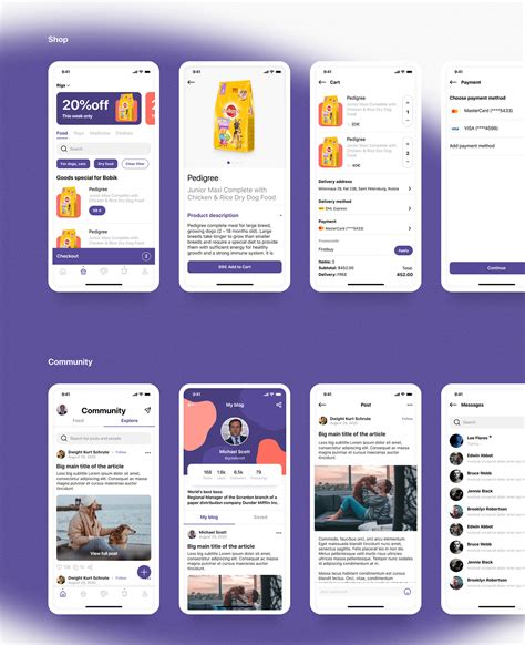 1Pet Mobile App UX UI Design Behance