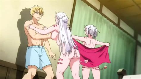 Two Stranger Girls Seduced Hentai To Have Sex Xhamster