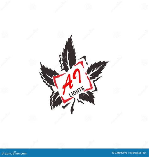 Cassava Leaves Decorated With Red Water Splashes Vector Illustration 340614358