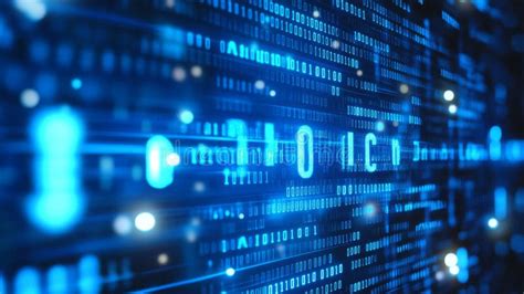 Conveying Scientific Technology Data Binary Code Transmissions Stock