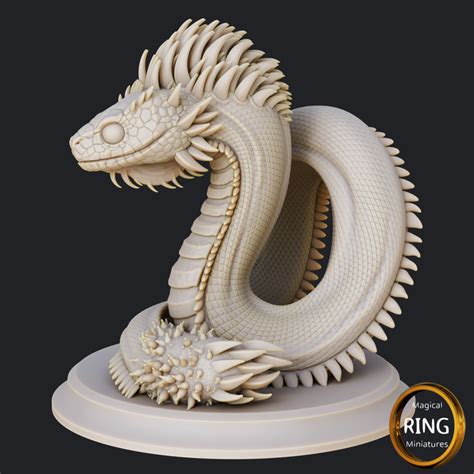 3d Printable Giant Snake Dnd By Magicalringminiatures 3d Printable Giant Snake Dnd By Magicalringminiatures