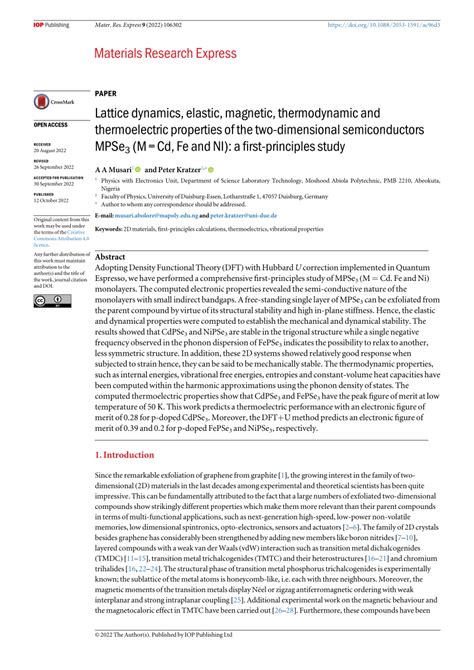 Pdf Lattice Dynamics Elastic Magnetic Thermodynamic And
