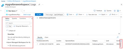 使用記錄監視 azure 受控 grafana 實例 microsoft learn