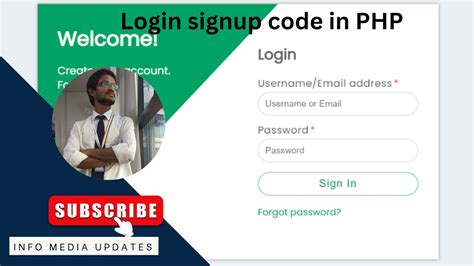 Login Signup Forgot Password Reset Password Code In PHP YouTube