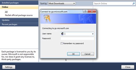 Proxy Nuget Package Source Is Prompting For Credentials Stack Overflow