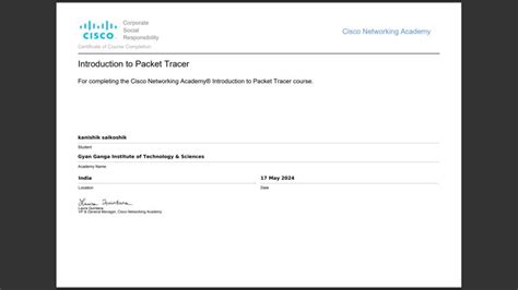 Kanishk Sai Kaushik On Linkedin Cisco Cisconetworking Packettracker