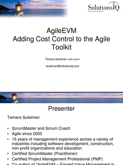 Agile Earned Value Management Workshop Pdf Scrum Software Development Agile Software