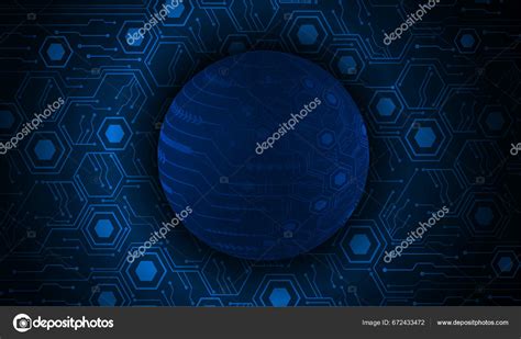 Abstract Technology Background Binary Circuit Board Stock Vector By