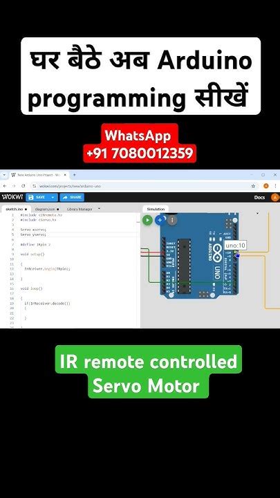 Servo Motor Controlarduinoelectronicrobotics Youtubeshorts