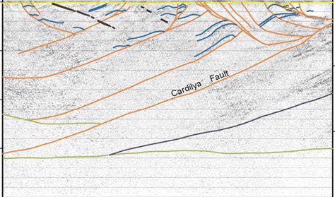 Migrated Seismic Section For Line 10ga Cp3 Showing Both Uninterpreted
