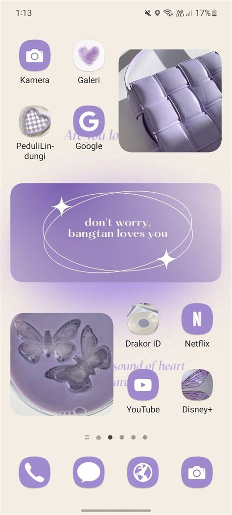 Samsung Widget For Lillac Color Widget Samsung Aesthetic Quick Ideas Color Storage Colour