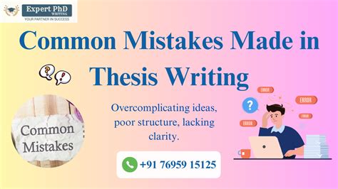 Common Thesis Writing Mistakes To Avoid In Your Phd