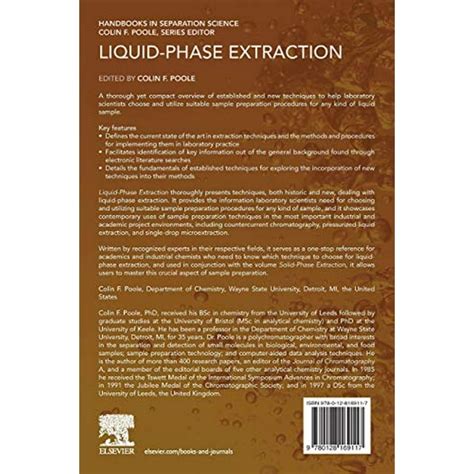 Pre Owned Handbooks In Separation Science Liquid Phase Extraction