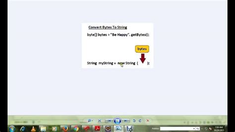 How To Convert Byte Array To String In Java Youtube
