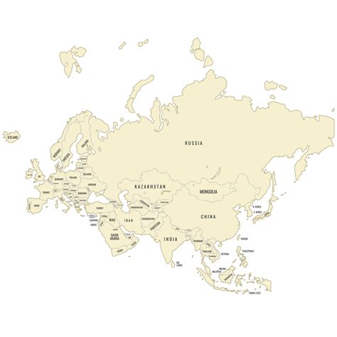 Blank Map Of Eurasia — Ultimaps