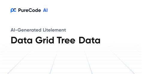 Create Clean Litelement Data Grid Tree Data Via Ai