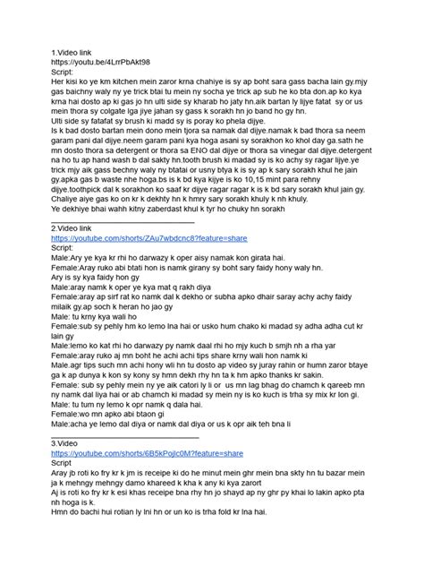 Youtube Script Delicious Food Pdf