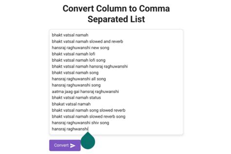 Convert Column To Comma 100 Free And Best Tool T Tool