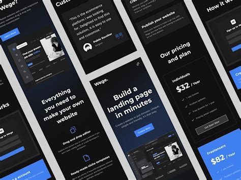 create modern responsive html and css landing page design by