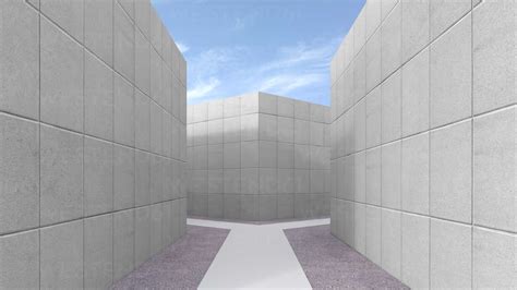 Fork Path D Rendering Stock Photo