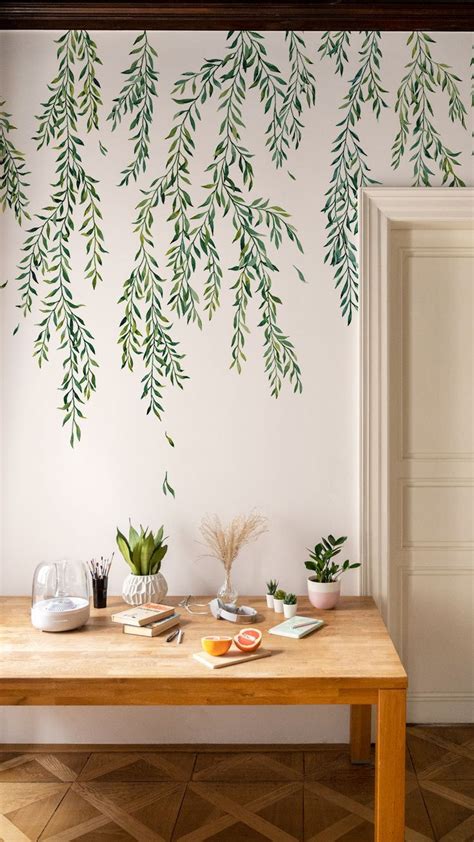 Leaf Themed Wallpaper For Diy Wall Decor