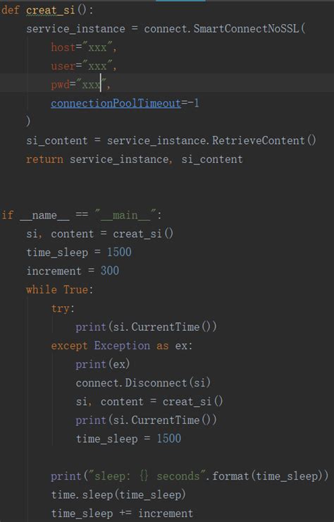 The Session Is Not Authenticated After Sleeping 30mins · Issue 953 · Vmware Pyvmomi · Github