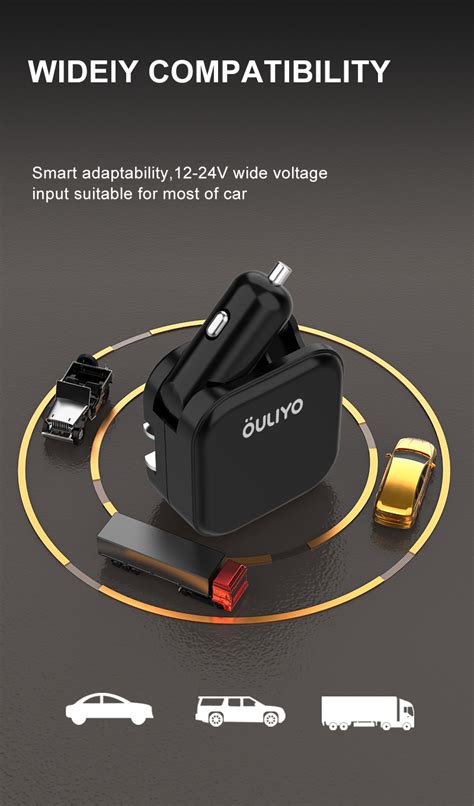 Smart Portable Dual Usb Car Charger And Car Chargers Fast Charging Battery Usb Car Phone Charger
