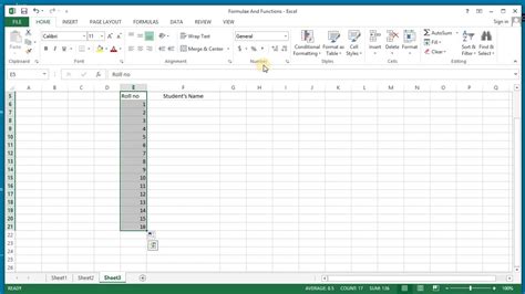 Using The Auto Fill Feature Of Ms Excel Youtube