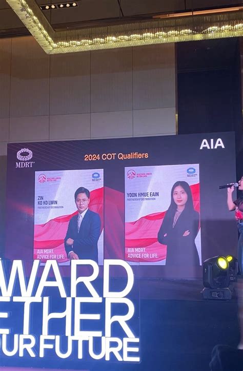 Cot Mdrt Aia Lifeinsurance Achievements Yoon Hmue Eain Rachel