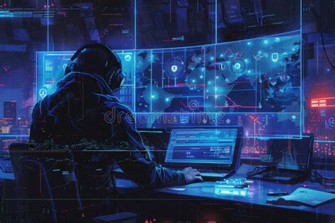 Exploring Cybersecurity Art Hacker Alerts Digital Risks And Safeguarding Technology And Data