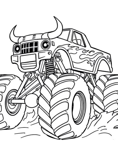 Toro Loco Monster Truck Coloring Pages