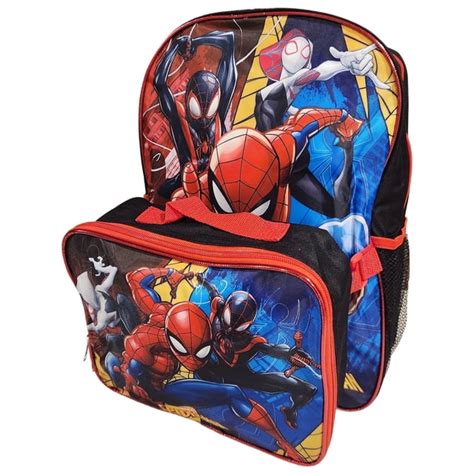 Spiderman Ghost Ahd Miles Morales Full Size 16 Inch Backpack With