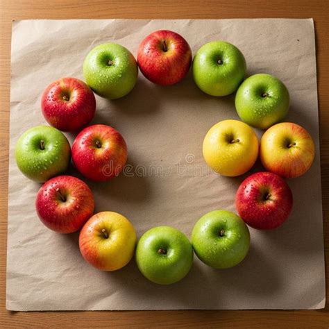 Circle Apples Stock Illustrations 6127 Circle Apples Stock